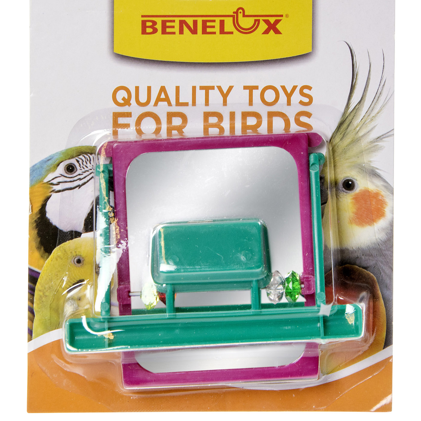 PLASTIC PERCH WITH MIRROW AND FEEDER | 14043